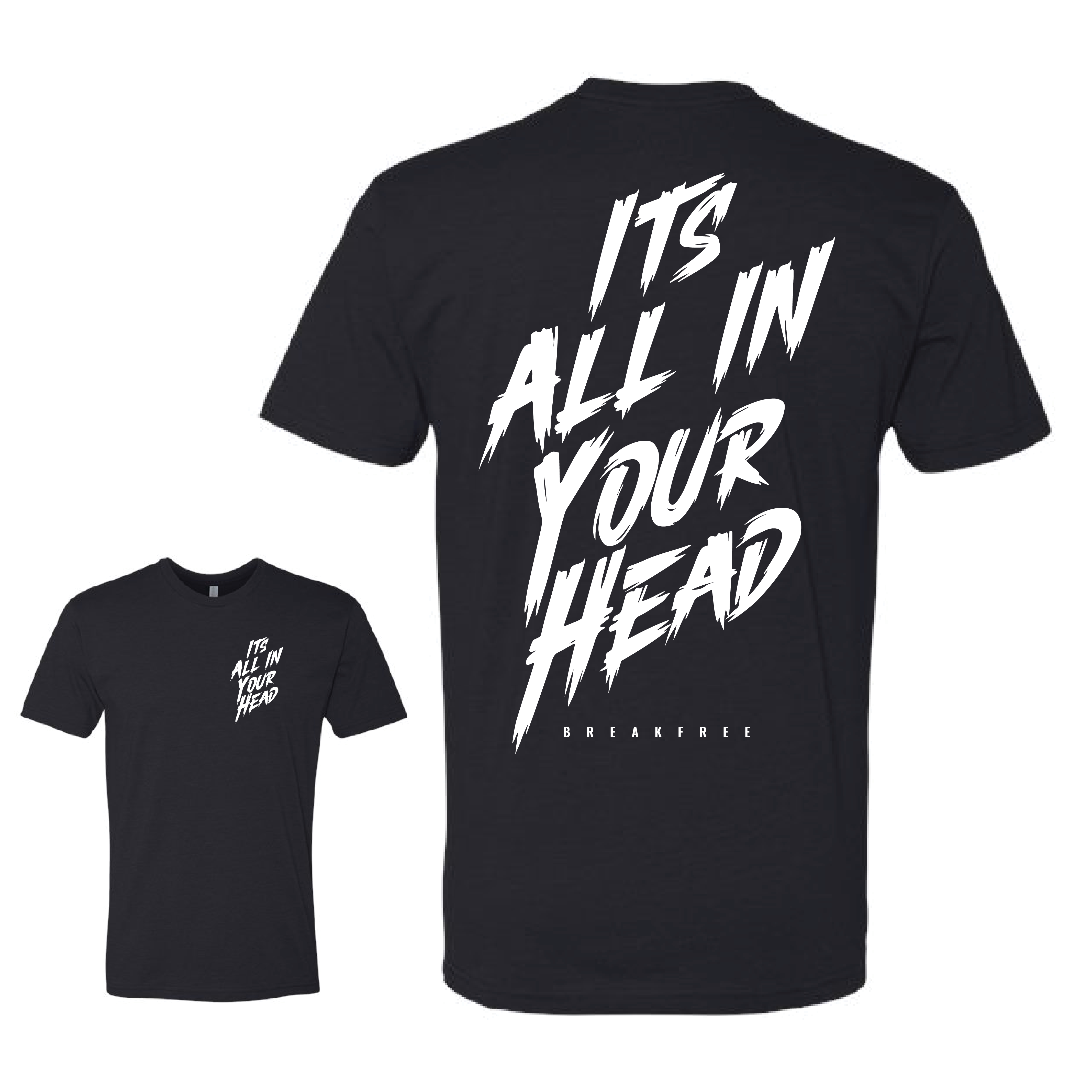 Its All In Your Head back logo/black – Positive Mindset Brand™️
