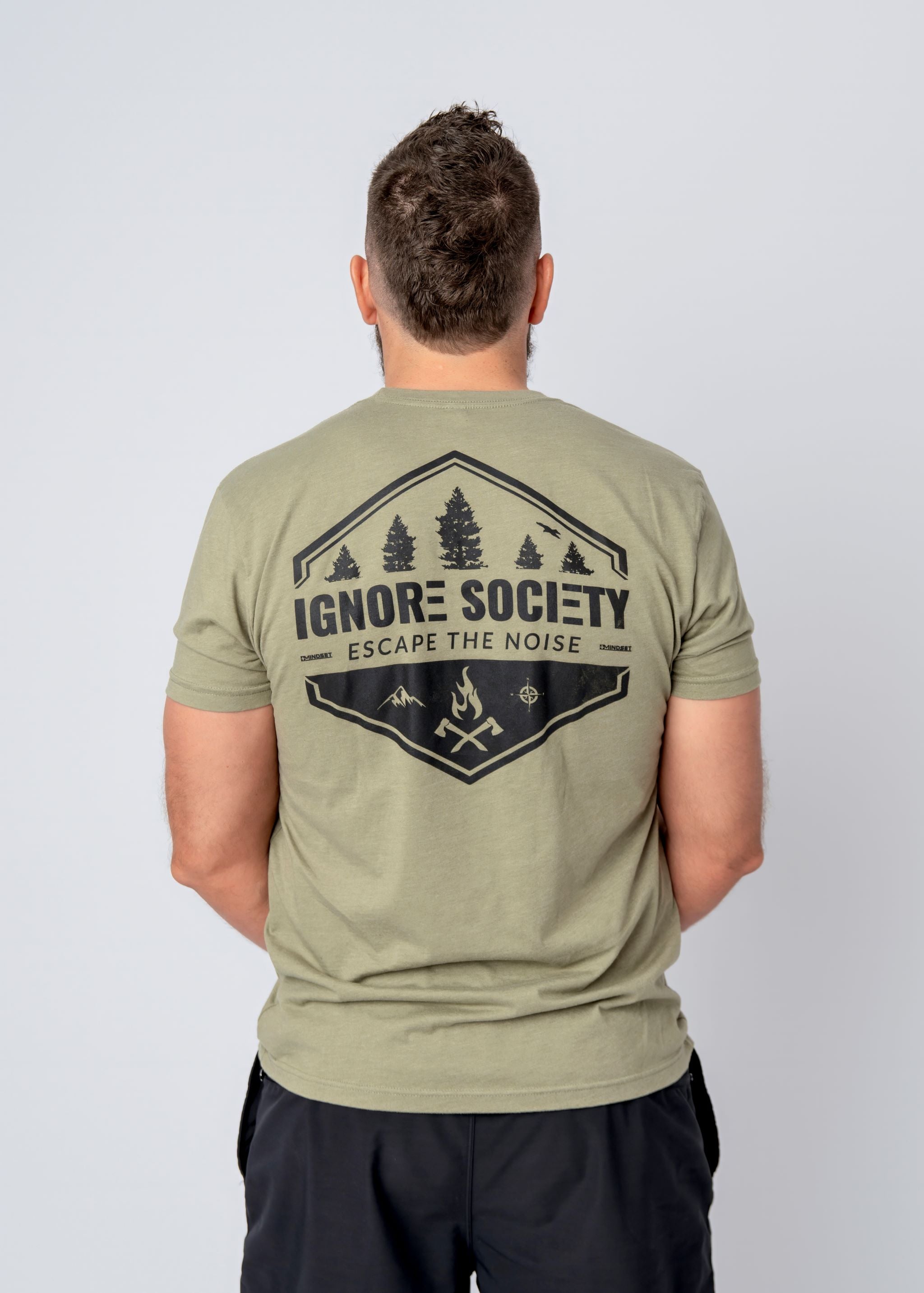 Ignore society/Olive green – Positive Mindset Brand™️